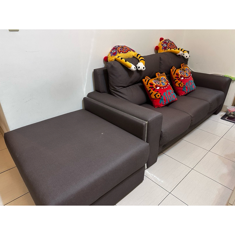 北歐風/L型沙發/三人位沙發/貓抓布 傢俱 家具Sofa sing $6000沙發 軟骨頭 無印良品風格 請私訊聊 | 蝦皮購物