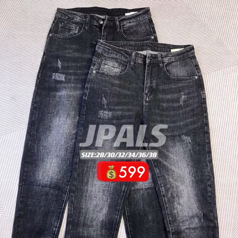 【JPALS】 現貨秒發 暗黑 窄版 素面 超彈力 水洗 窄版 牛王 黑灰 黑色牛仔褲 水洗 韓國 韓版 彈力 | 蝦皮購物