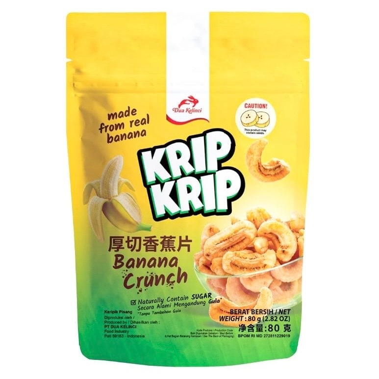 KRIP KRIP厚切香蕉片/BANANA脆菓/香蕉脆菓/香蕉脆餅/香蕉脆片/香蕉餅乾/香蕉酥/香蕉果乾/東南亞人氣零食 | 蝦皮購物