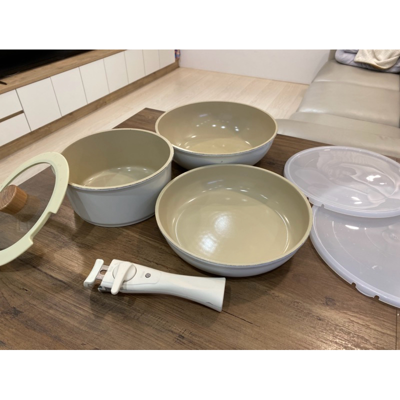 二手 NEOFLAM Midas Plus陶瓷塗層鍋具7件組(IH爐適用/不挑爐具/可直火) | 蝦皮購物