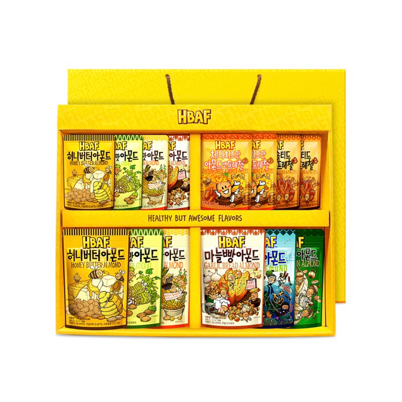 HBAF HBAF mini 3種口味杏仁，共15小包 | 蝦皮購物