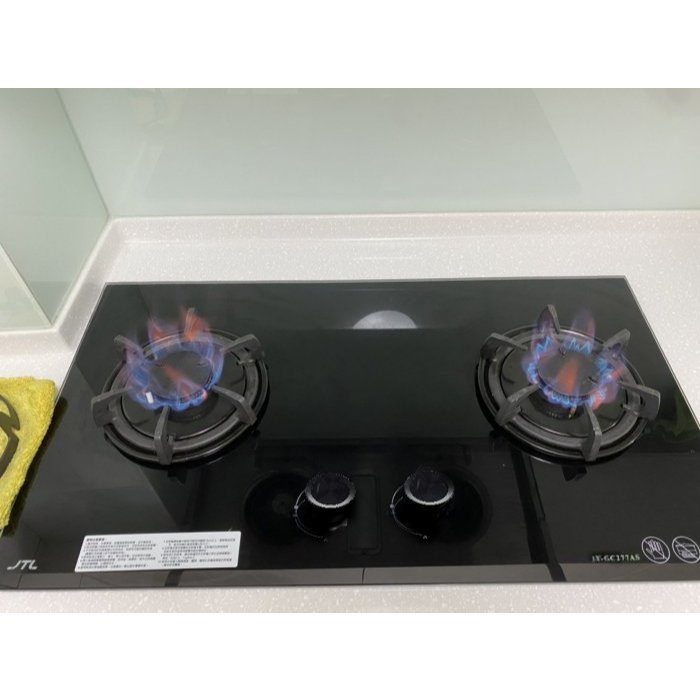 《金來買生活館》喜特麗 JT-GC277AS 檯面式 瓦斯爐 晶焱雙口 玻璃 檯面爐 (黑色) | 蝦皮購物