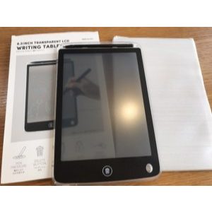 日本3coins 8.5吋 LCD半透明液晶電子手寫板 兒童繪圖板 一鍵清除 | 蝦皮購物