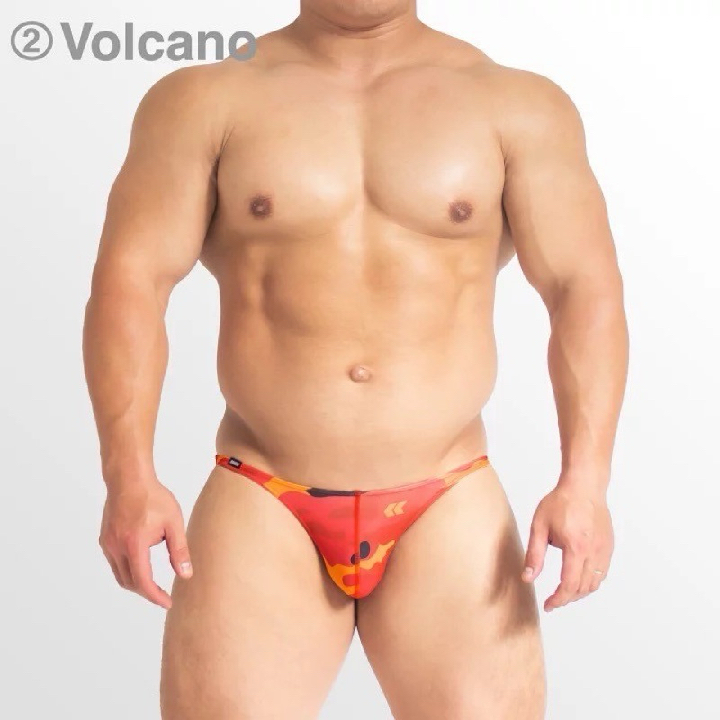 [全新絕版日本現貨]Egde Leep男生性感三角迷彩內褲 橘紅色 尺寸 XL XXL | 蝦皮購物