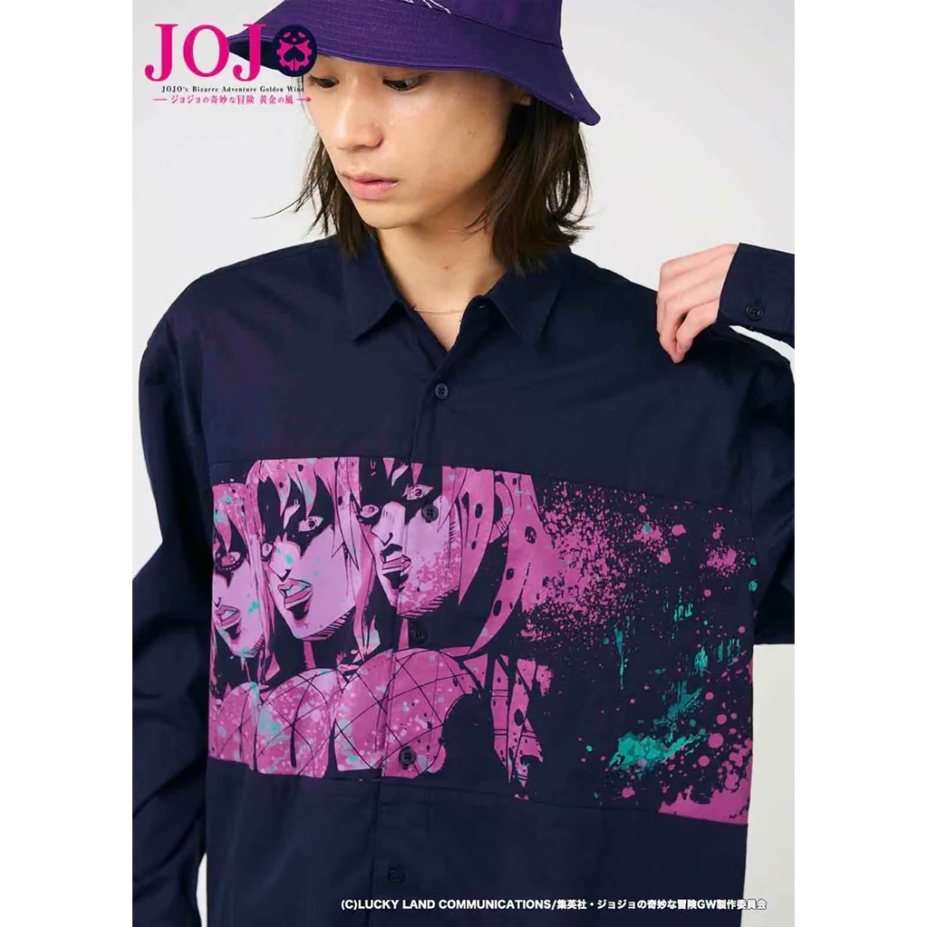 【現貨】日本品牌 Graniph x JOJO 聯名款 襯衫 長袖上衣 jojo的奇幻冒險 ジョジョ レクイエム | 蝦皮購物
