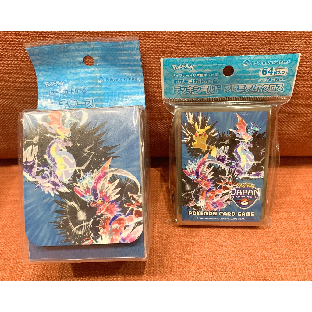 PTCG 寶可夢 卡牌 PJCS 2024 日本冠軍賽 皮卡丘 太晶 故勒頓 密勒頓 第二層 卡套 卡盒 一組販售 | 蝦皮購物