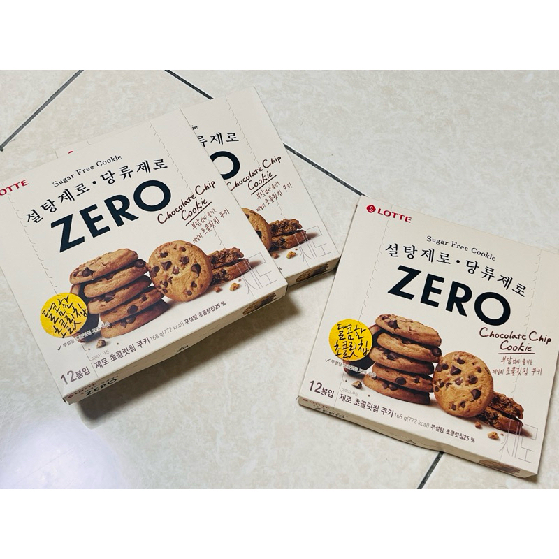 ZERO 巧克力豆餅乾-12入-韓國零食 | 蝦皮購物
