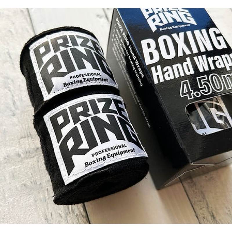 【GRIND】 PRIZE RING 4.5米 黑色 手綁帶 純棉 拳擊 | 蝦皮購物