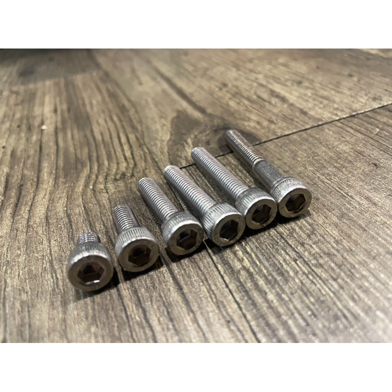 [白鐵螺絲]內六角螺絲 m6 10mm 15mm 20mm 25mm 30 35 40mm 告別黑鐵生銹 基本固定螺絲 | 蝦皮購物