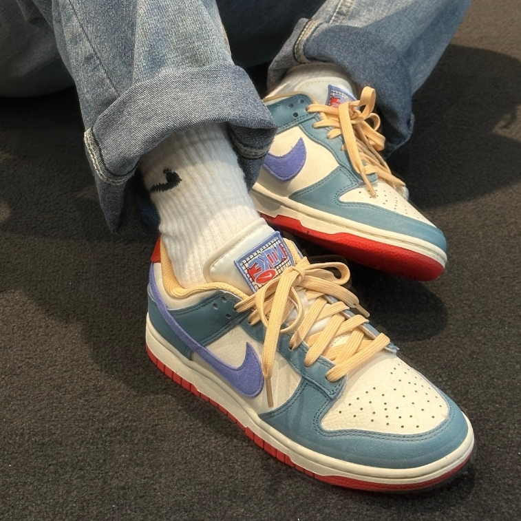 躍動~Nike Dunk LOW PRM 板鞋 運動鞋 休閒鞋 男女同款 米藍 HJ9112-110 | 蝦皮購物