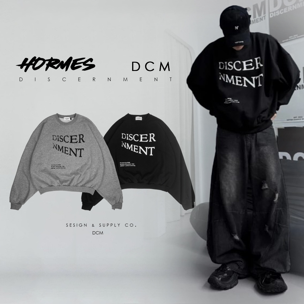 [HORMES] DISCERNMENT DCM 窗光 550克 重磅 短寬 大學T 衛衣 | 蝦皮購物
