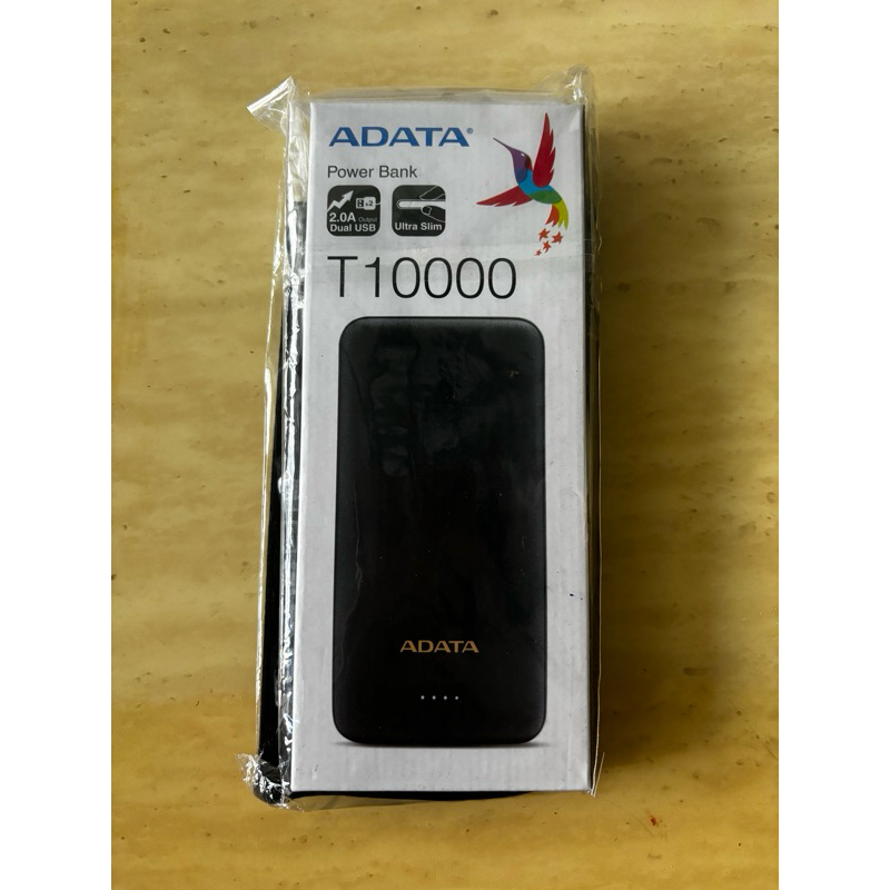 ADATA 威剛 T10000 10000mAh 薄型 雙USB埠 行動電源 多重電路防護機制 | 蝦皮購物