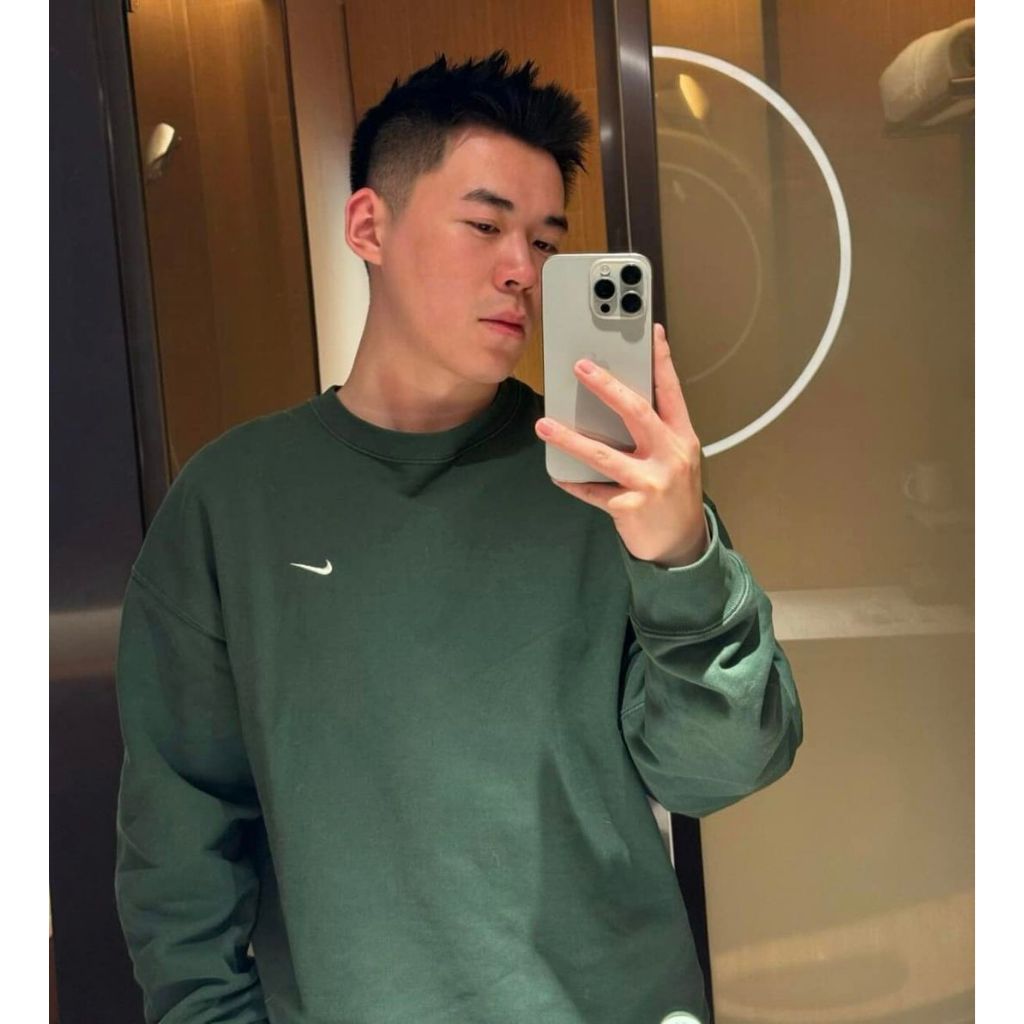 ☆CHIN代購☆ Nike 電繡 Logo 厚磅 重磅 森林綠 大學T 623459-323 鋪棉 現貨 | 蝦皮購物