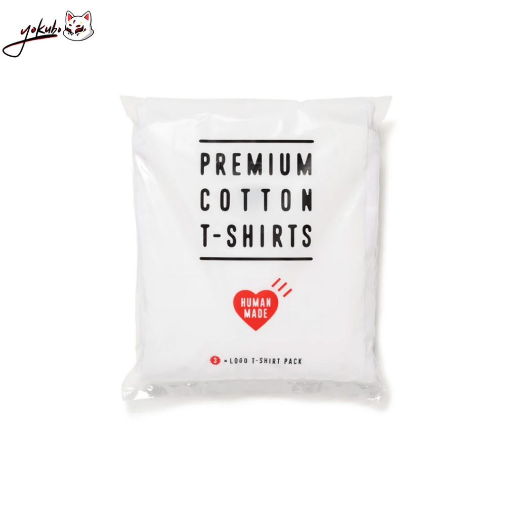 【Yokubo】現貨24小時內出貨 HUMAN MADE 素T 白色 XL 3件組 | 蝦皮購物