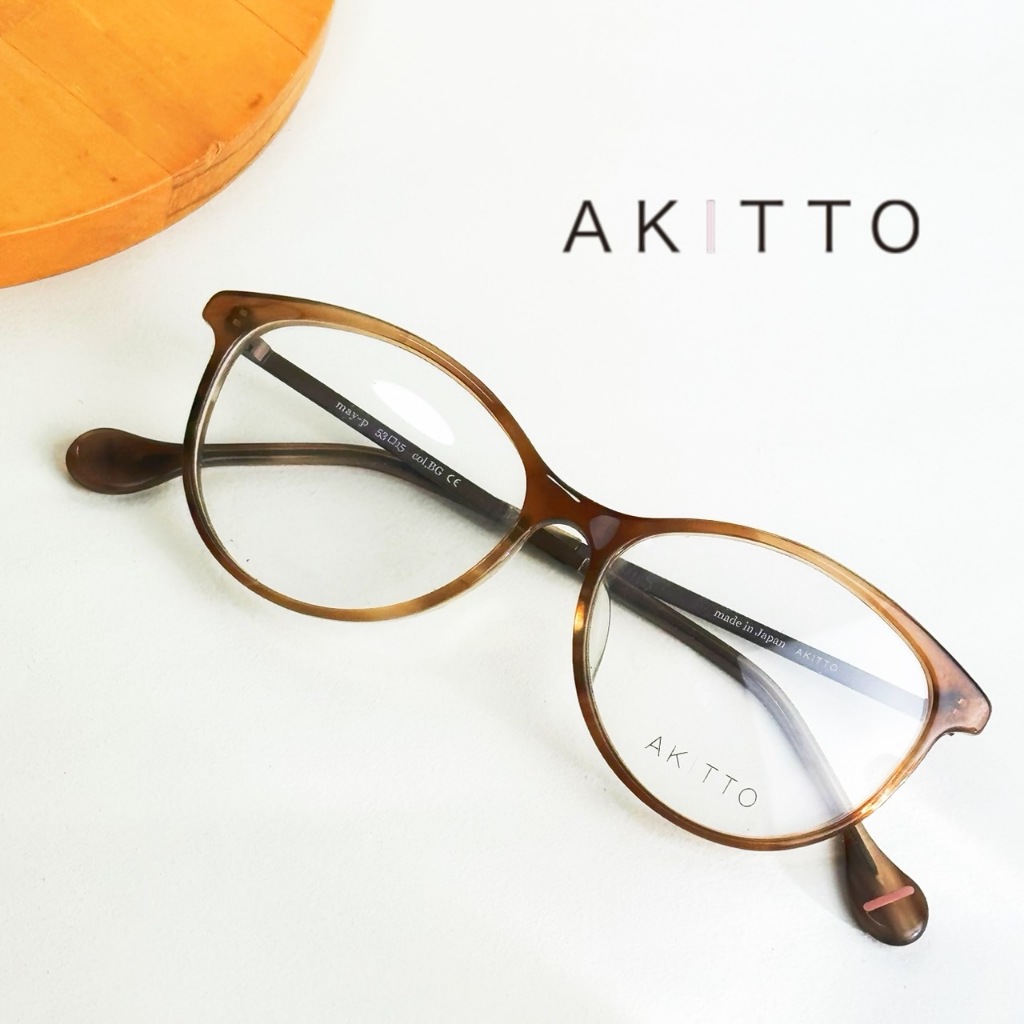 【AKITTO】 純鈦｜日本手工框｜川上明仁｜日系女孩｜小臉女生｜靖江｜醋酸纖維出清｜may-p【唯光眼鏡】 | 蝦皮購物