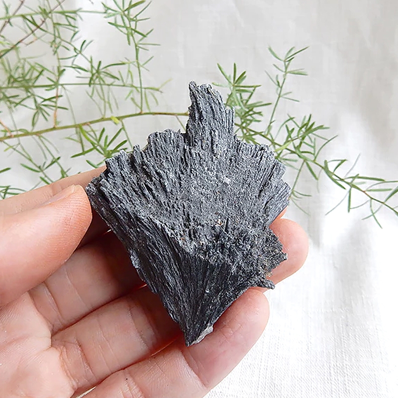 【2075水晶礦石】巴西黑色藍晶石-10-0407 | 蝦皮購物