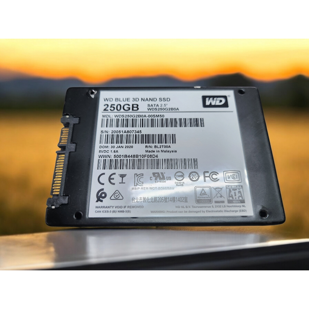 含稅 固態硬碟 2.5吋 WD SSD 250GB 250G 保固一個月 06H287 | 蝦皮購物