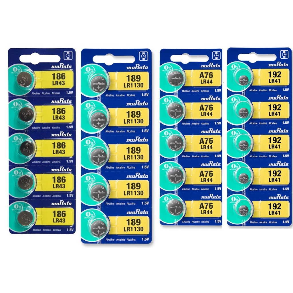 日本 muRata 鈕扣型鹼性電池 LR41 LR43 LR44 LR1130 | 蝦皮購物