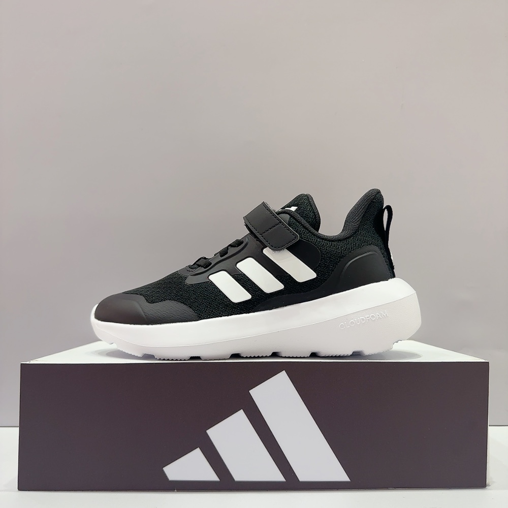 adidas FortaRun 3.0 EL C 中童 大童 黑色 魔鬼氈 透氣 運動鞋 跑步 休閒鞋 IH2859 | 蝦皮購物