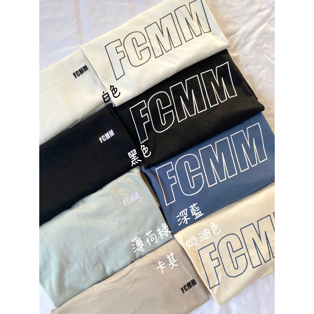 【1-3天出貨】FCMM 短袖 短T 鏤空大LOGO 小LOGO 短T 韓國 寬鬆上衣 男女同款 情侶裝 | 蝦皮購物