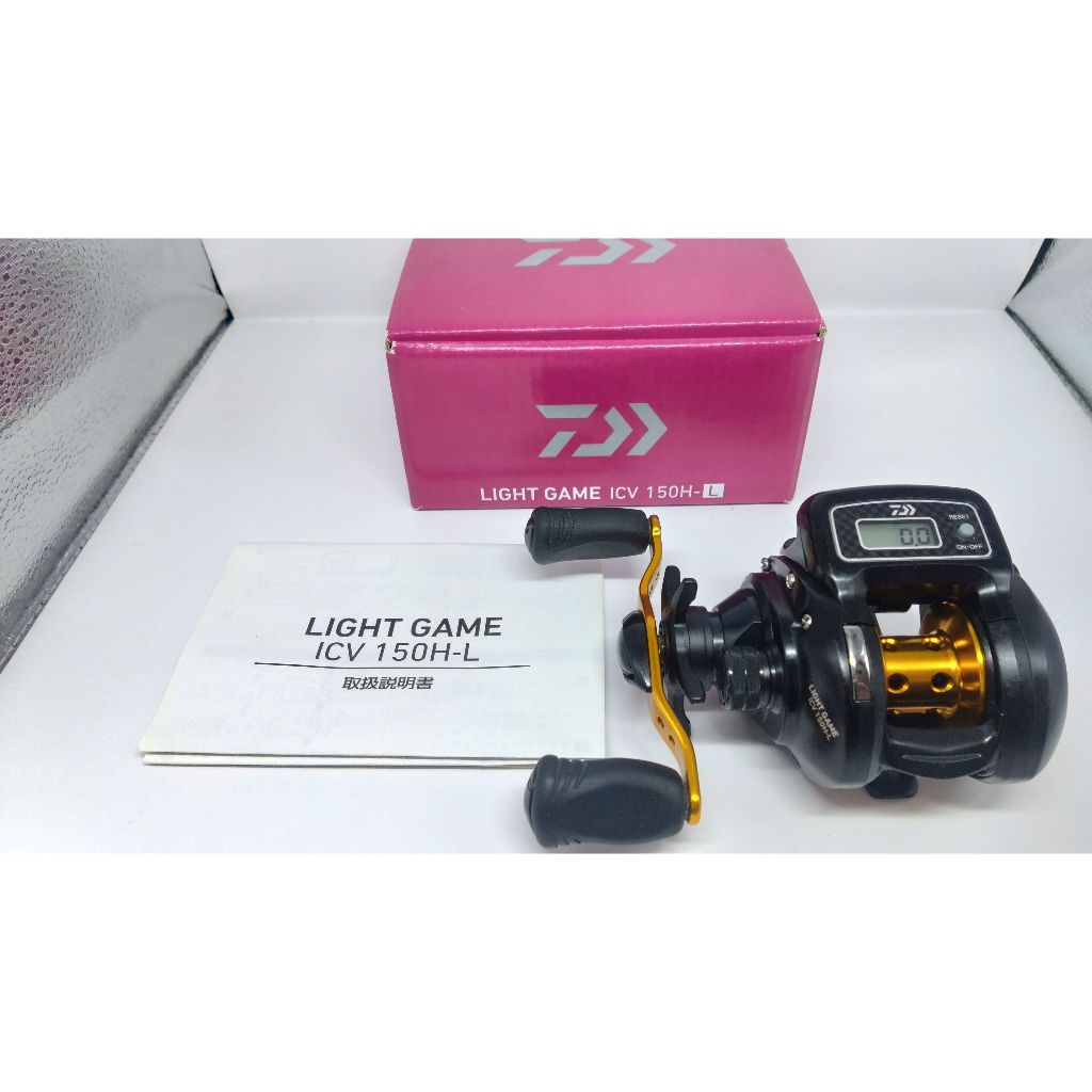 二手船釣小烏龜計米捲線器 DAIWA LIGHT GAME ICV 150H-L 小搞搞左手捲 (詳閱內文) | 蝦皮購物
