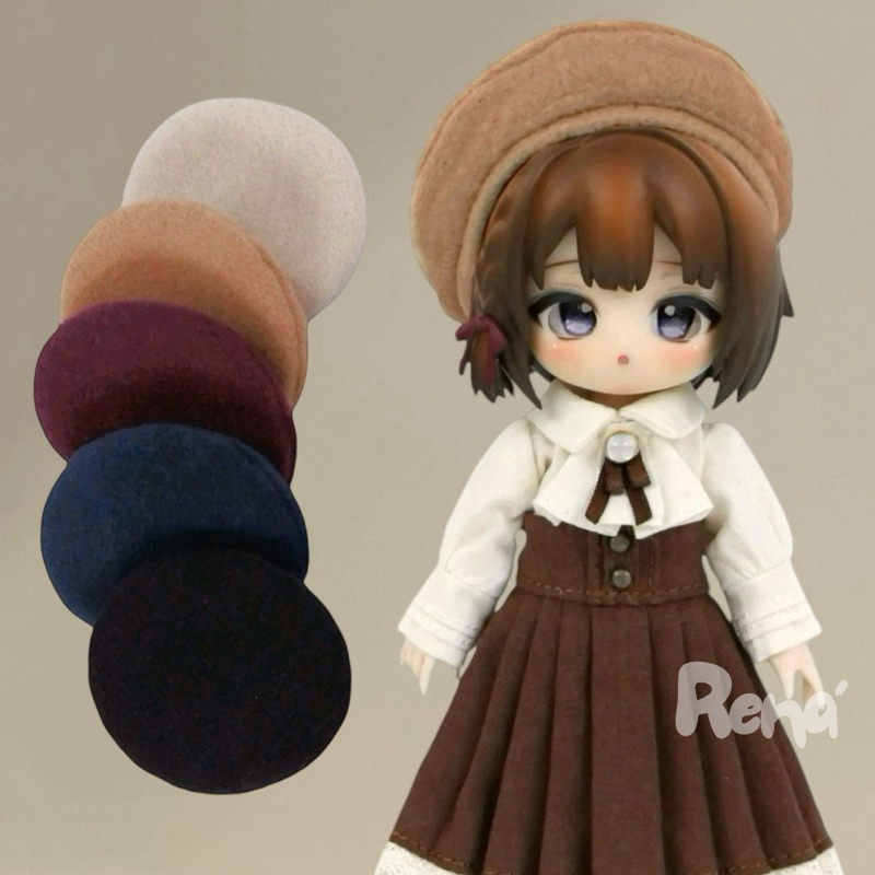 【現貨】ob11娃娃 毛呢貝雷帽（GSC ob11）娃娃衣服 帽子 娃衣 配件 | 蝦皮購物