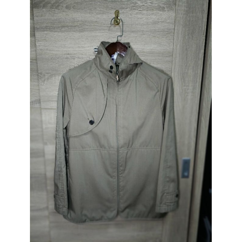 Burberry Black Label 日本製 卡其 立領 風衣外套 短大衣 男M | 蝦皮購物