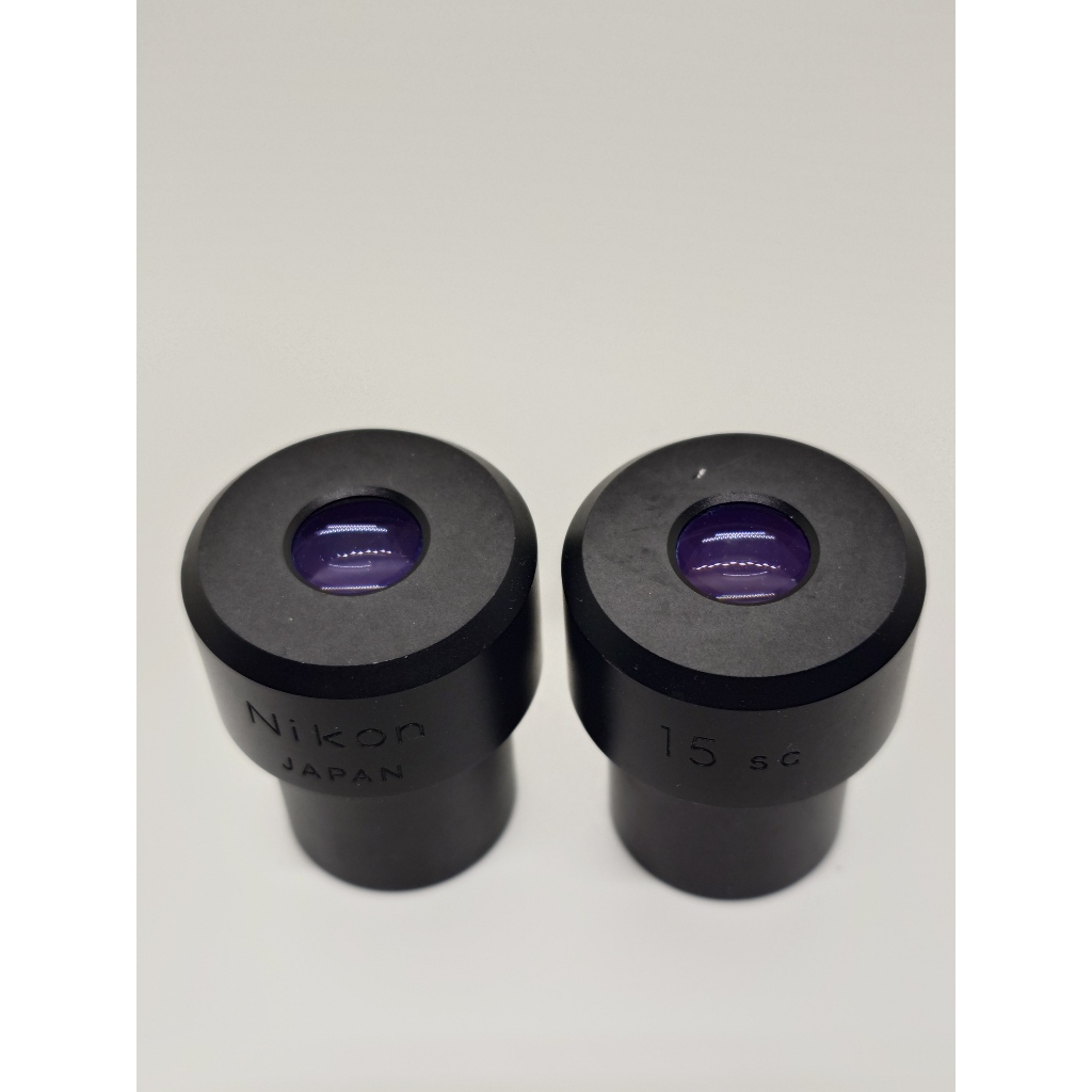 Nikon SC 15x 顯微鏡目鏡 鏡片透亮 光學性能優 兩個一對 | 蝦皮購物
