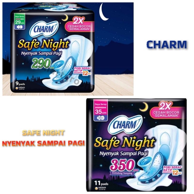 CHARM SAFE NIGHT PEMBALUT WANITA 29cm & 35cm | 蝦皮購物