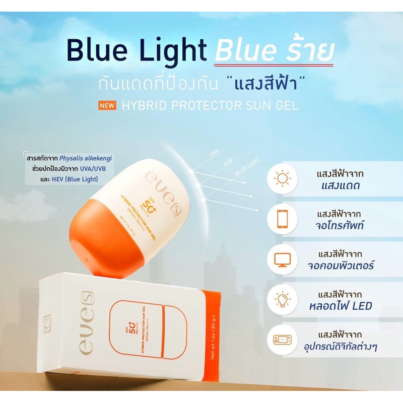 EVE’S Hybrid Protector Sun Gel SPF50+PA+++ | 蝦皮購物