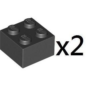 樂高 黑色 基本 積木 磚塊 2x2 LEGO Black Brick 2個 300326 3003 | 蝦皮購物