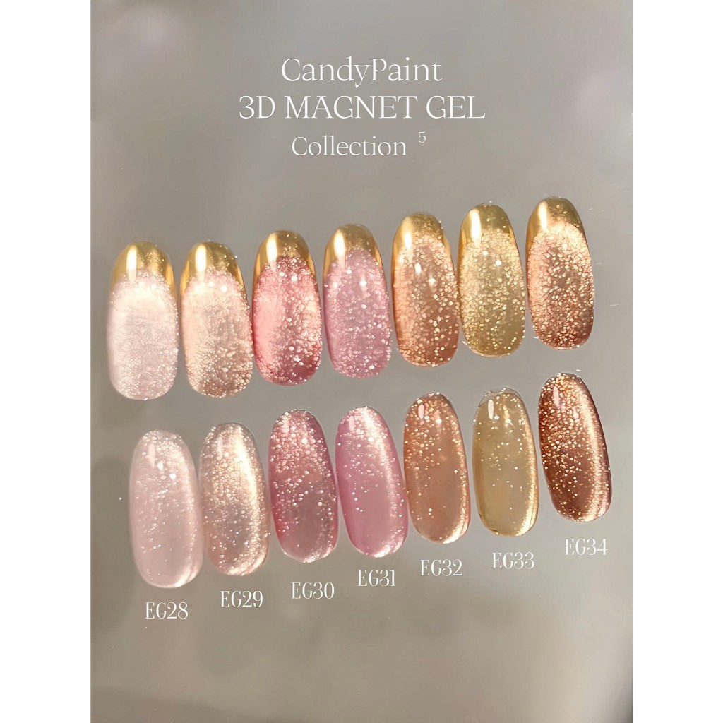 CandyPaint 3D高光星砂爆閃貓眼膠 EG28-EG34套組 | 蝦皮購物