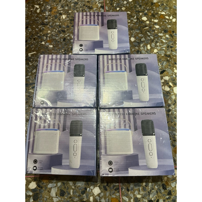 [九尾妖姬] 多功能 麥克風 便攜式 隨身KTV+藍牙音箱喇叭 SY-T5329 | 蝦皮購物