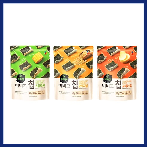 金超市｜現貨 韓國 CJ Bibigo 海苔脆餅 40g 海苔餅乾 海苔脆片 原味 馬鈴薯 玉米 韓國炸海苔 韓國海苔餅 | 蝦皮購物