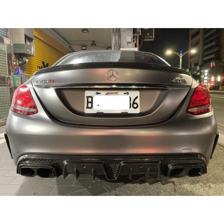 賓士 Benz W205 S205 B款碳纖維後下巴 C300碳纖後唇繞流 C43後下巴 C63碳纖維後下巴 | 蝦皮購物
