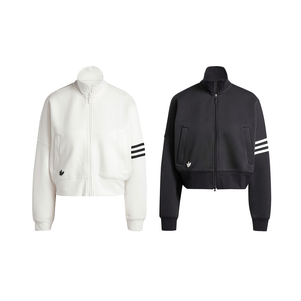 【ADIDAS】愛迪達 NEUCL TRACKTOP 休閒 女裝 白色線 立領 夾克 外套 -IY7572 IW5601 | 蝦皮購物