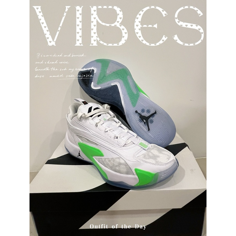 全新 Nike 籃球鞋 Jordan Luka 2 PF 白 螢光綠 D77 男鞋DX9012-103 | 蝦皮購物
