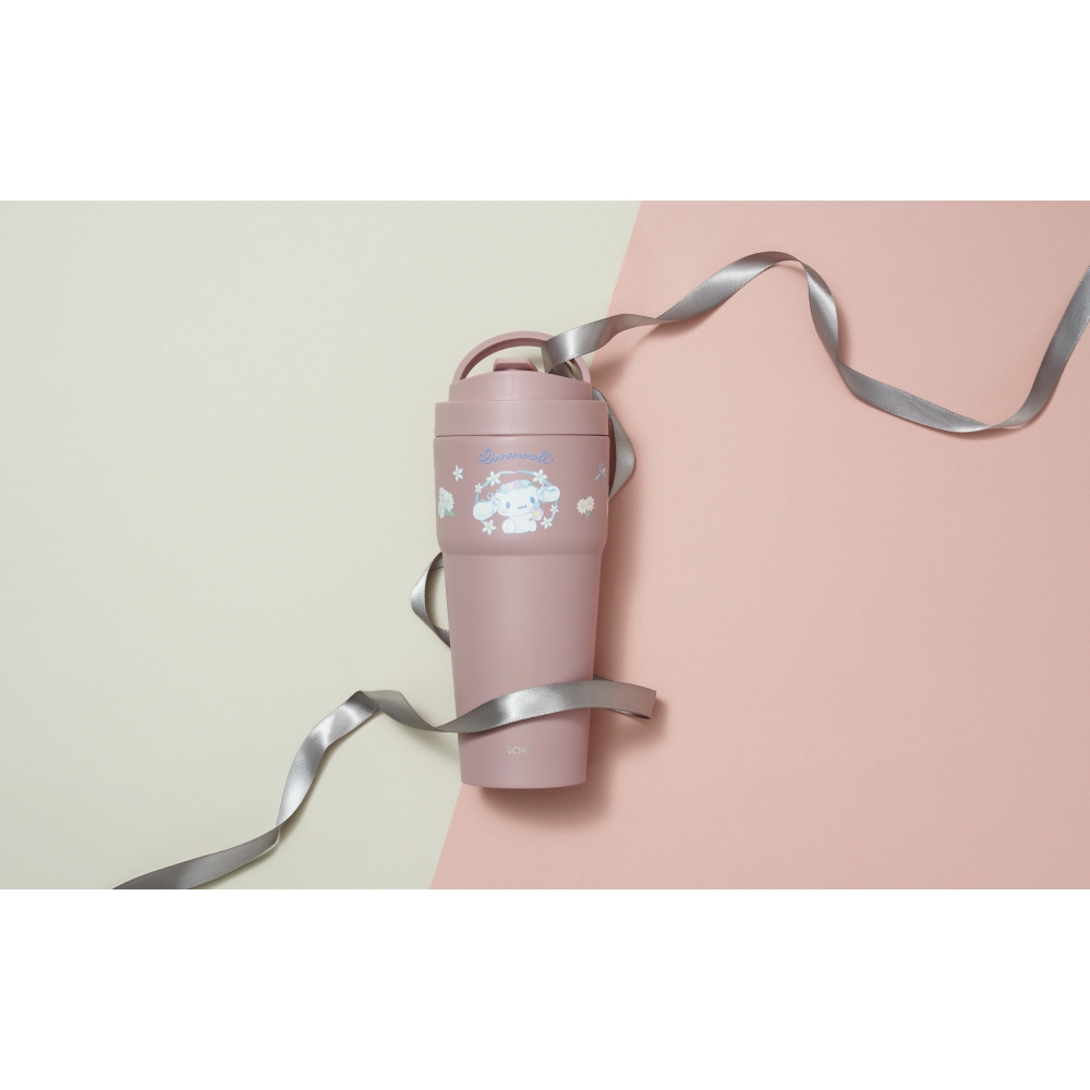 【WOKY X 三麗鷗】大耳狗聯名渾圓杯雙層陶瓷750ml (二代防漏-附矽膠吸管) | 蝦皮購物