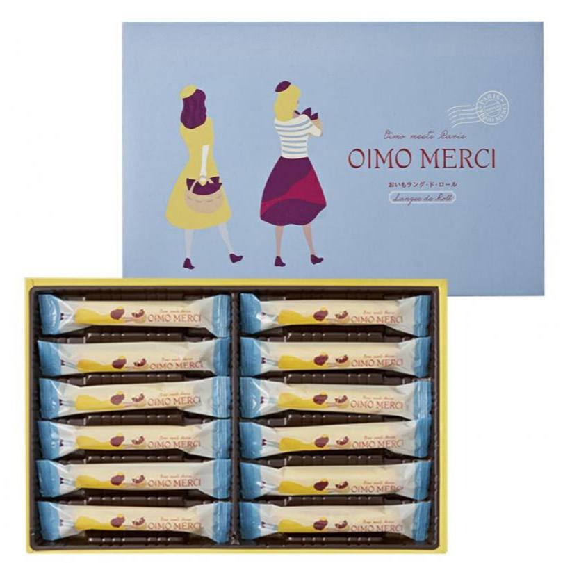 (預購)代購 日本 超人氣季節限定 OIMO MERCI 鹿兒島地瓜白巧克力蛋捲 8入~12入/盒 限定商品只到十月底 | 蝦皮購物