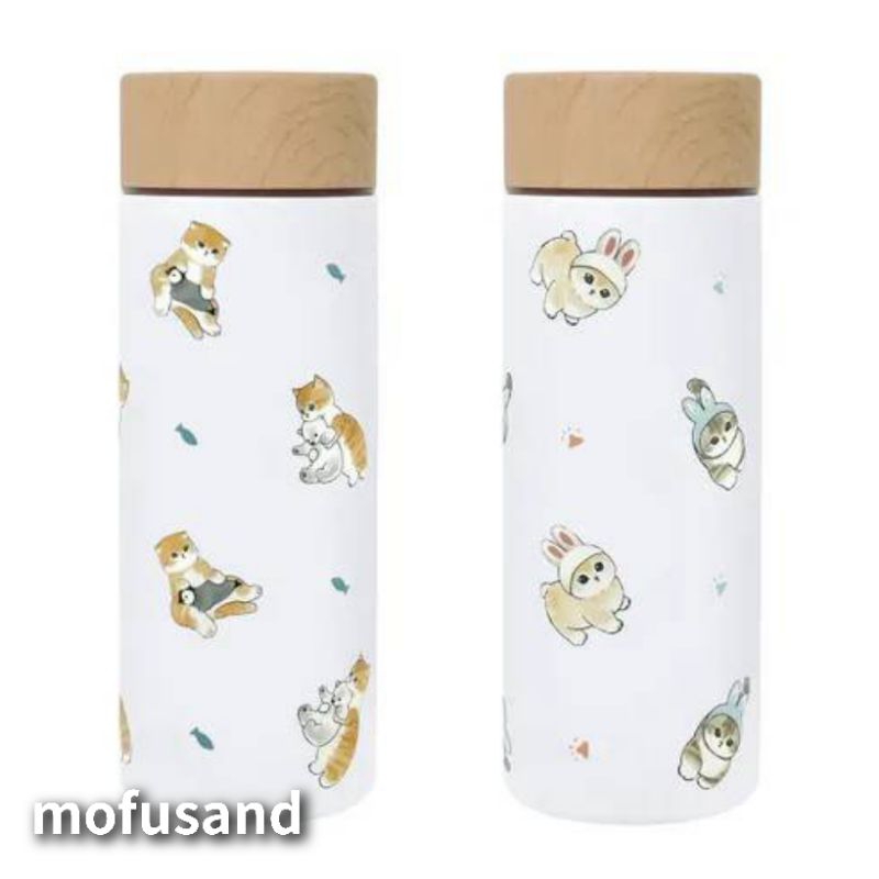 【東京直送】日本 正版 mofusand 貓咪 不鏽鋼 保溫瓶 保溫杯 300ml | 蝦皮購物