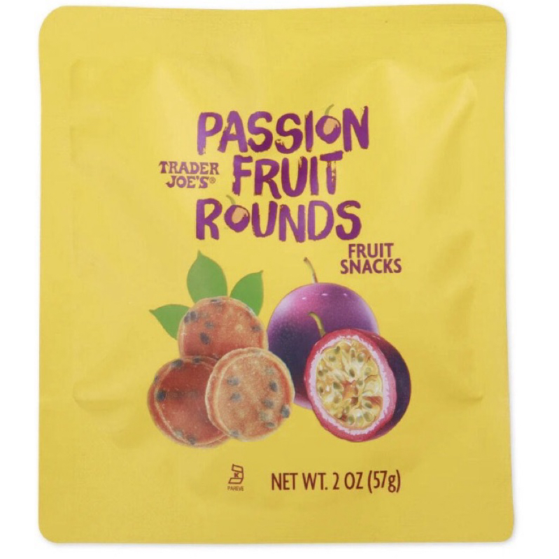 【現貨】 Trader Joe’s Passion Fruit Rounds 缺德舅 百香果乾 圓片 蜜餞 | 蝦皮購物