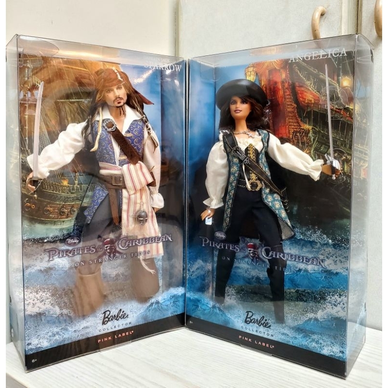芭比 加勒比海盜 神鬼奇航 Angelica Barbie & Jack Sparrow Ken 2010 美泰芭比 | 蝦皮購物