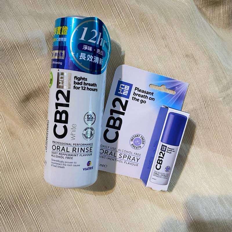 CB12 spray 口腔 淨味噴霧 15ml 口腔噴霧 White 淨味美白漱口水 250ml | 蝦皮購物