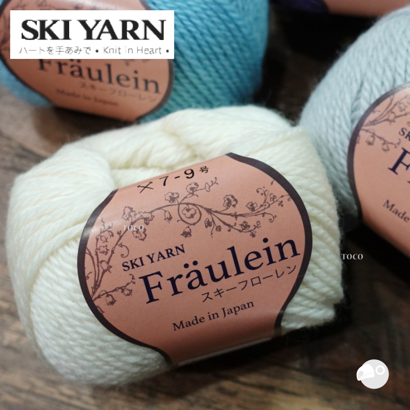 【大嘴鳥】SKI YARN 純羊俏佳人 Fraulein 毛線 100%羊毛 編織線材 日本進口 | 蝦皮購物