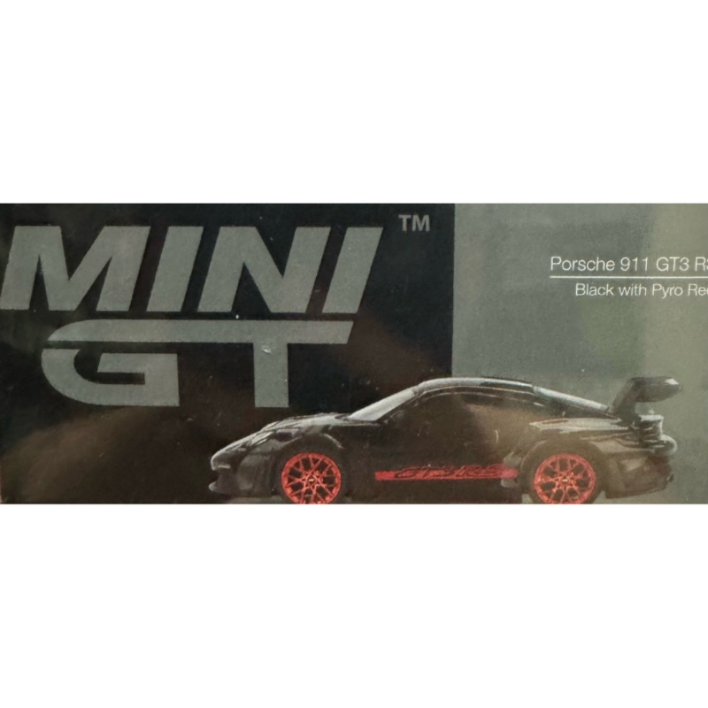 1/64 MINI GT #681 中國經銷版 左駕 寄出附贈膠盒 Porsche 992 911 GT3 RS 黑色 | 蝦皮購物