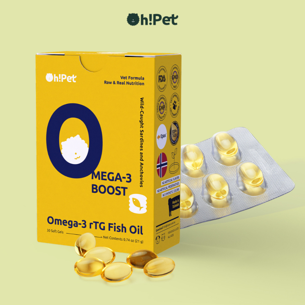 【OhPet】寵物挪威頂級深海魚油 94% Omega-3 Boost | 蝦皮購物