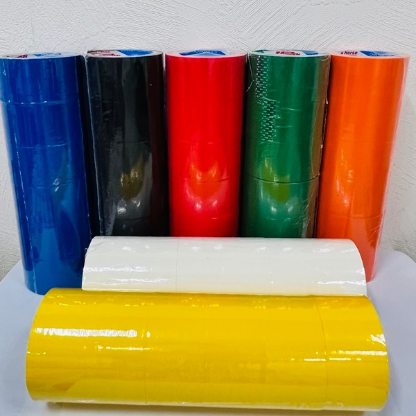 OPP有色膠帶【黑馬牌/48m/m*40M】《整箱出貨150捲+贈切台*1個》彩色膠帶 6捲/束、可混色 (含稅開發票) | 蝦皮購物