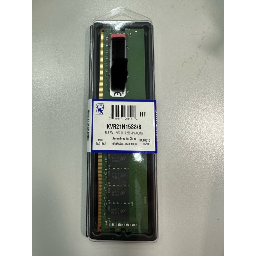 金士頓 DDR4 2133 8G 記憶體 KVR21N15S8/8 (全新) | 蝦皮購物