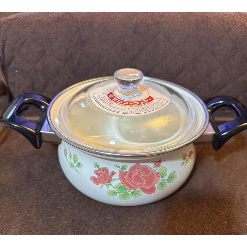 日本🇯🇵昭和時期琺瑯鍋🌹Sanko Ware | 蝦皮購物