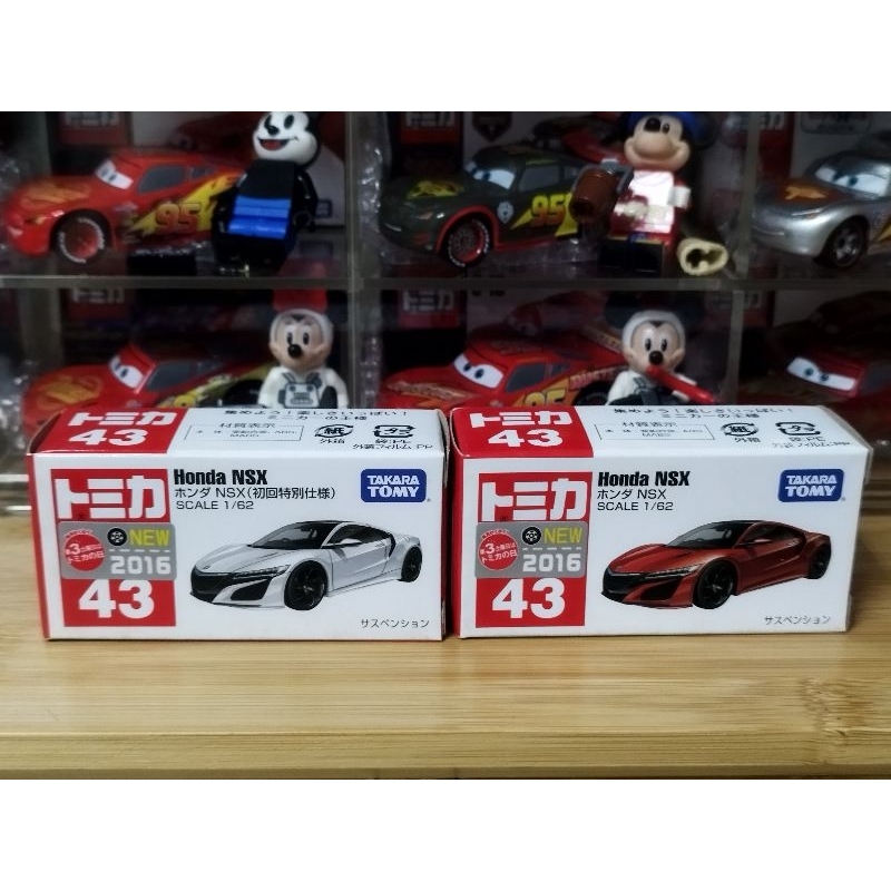 (含膠盒) TOMICA TOMY NO.43 NO43 本田 HONDA NSX 初回 一般 | 蝦皮購物